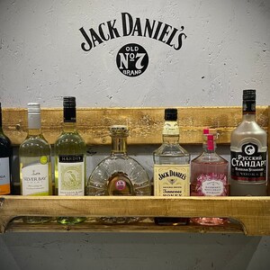 75cm Wine or Spirit Shelf Curved Front Dark Oak - Etsy