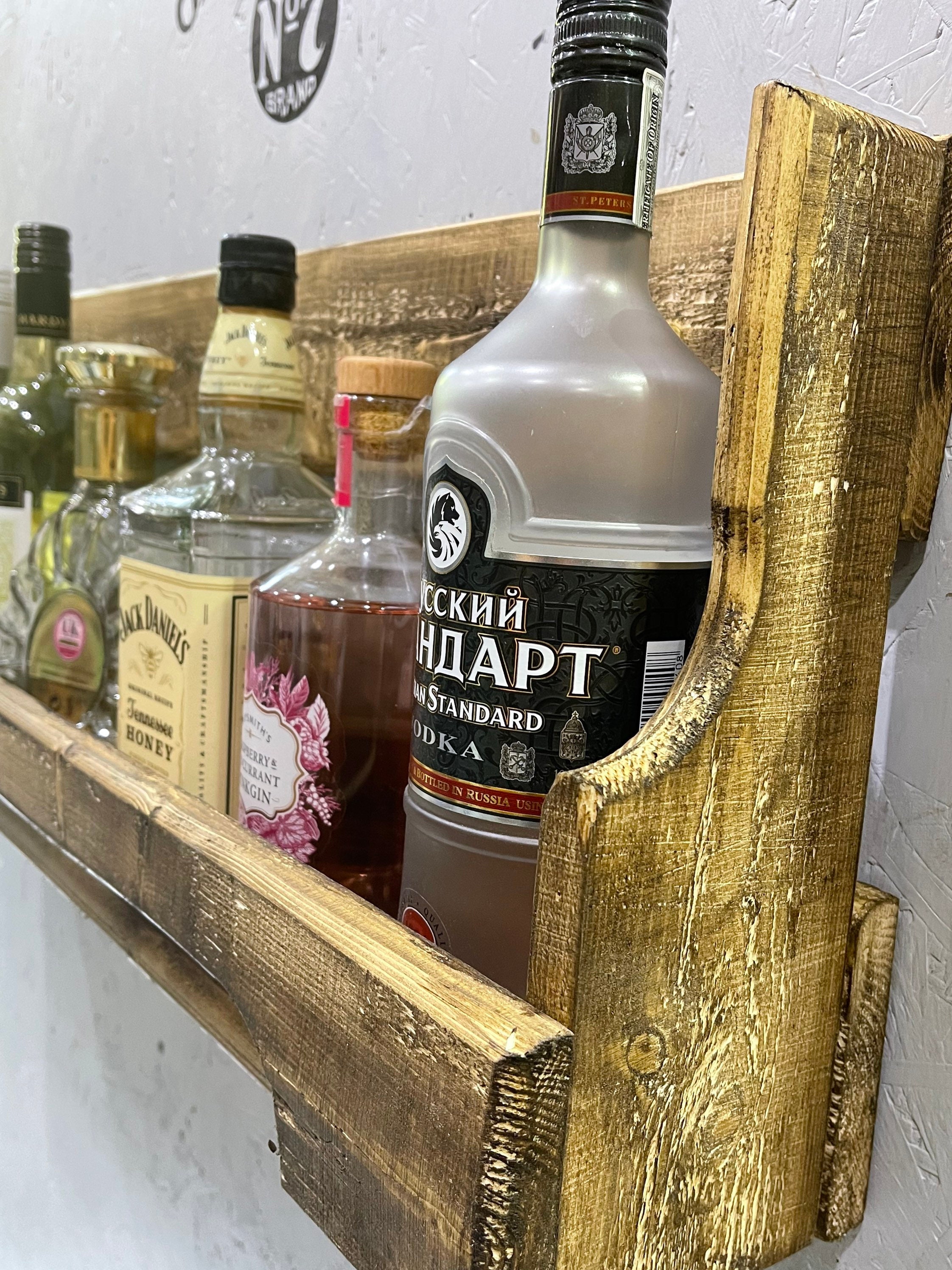 75cm Wine or Spirit Shelf to Match Home Bars Curved Front - Etsy UK