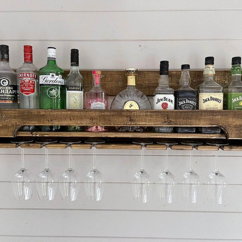 Wall Glass Wine Rack - Etsy UK