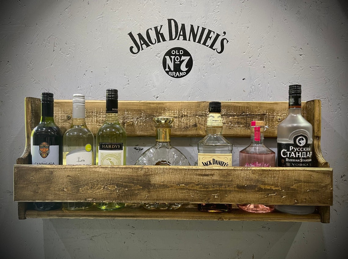 75cm Wine or Spirit Shelf to Match Homebar Straight Front - Etsy UK