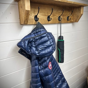 Rustic Cottage Butler Style Coat Rack Dark Oak - Etsy