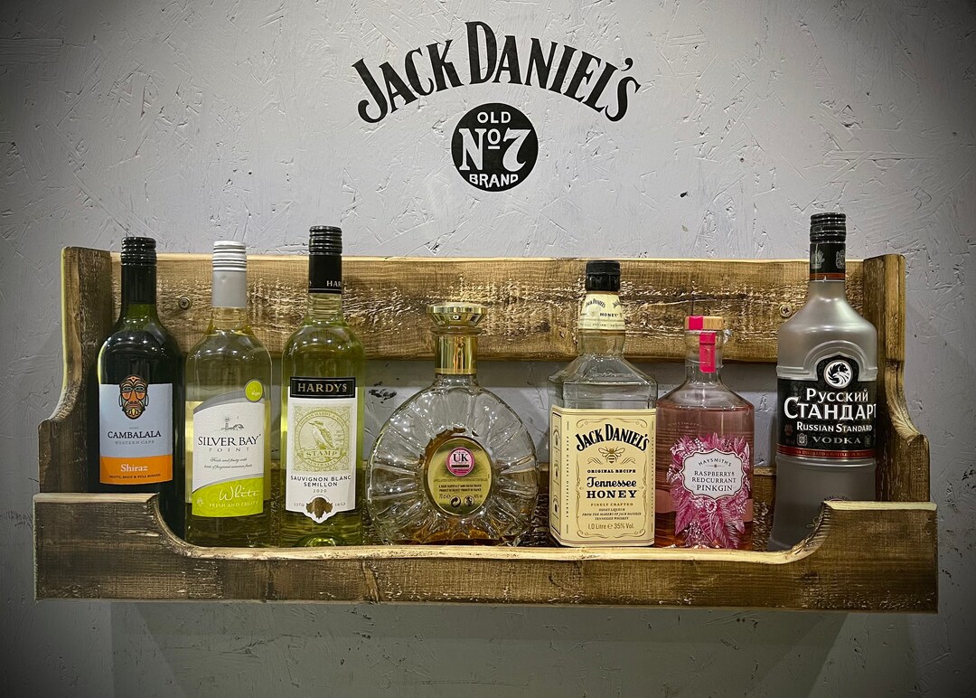 75cm Wine or Spirit Shelf to Match Home Bars Reversed Curved Front ...