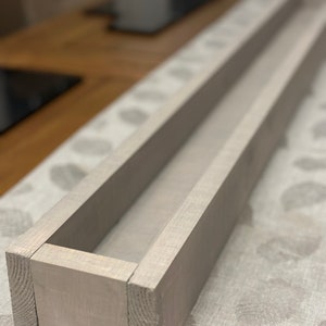 Rustic Christmas Table Centre Piece Box - Silver Grey - Etsy UK