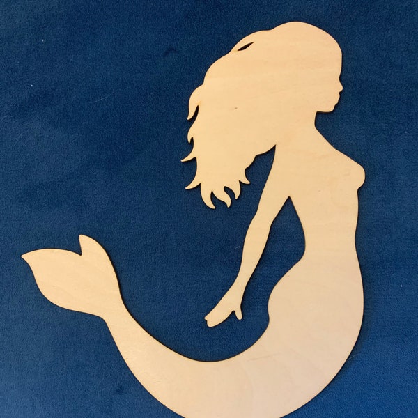Laser Cut Wood Mermaid - Etsy