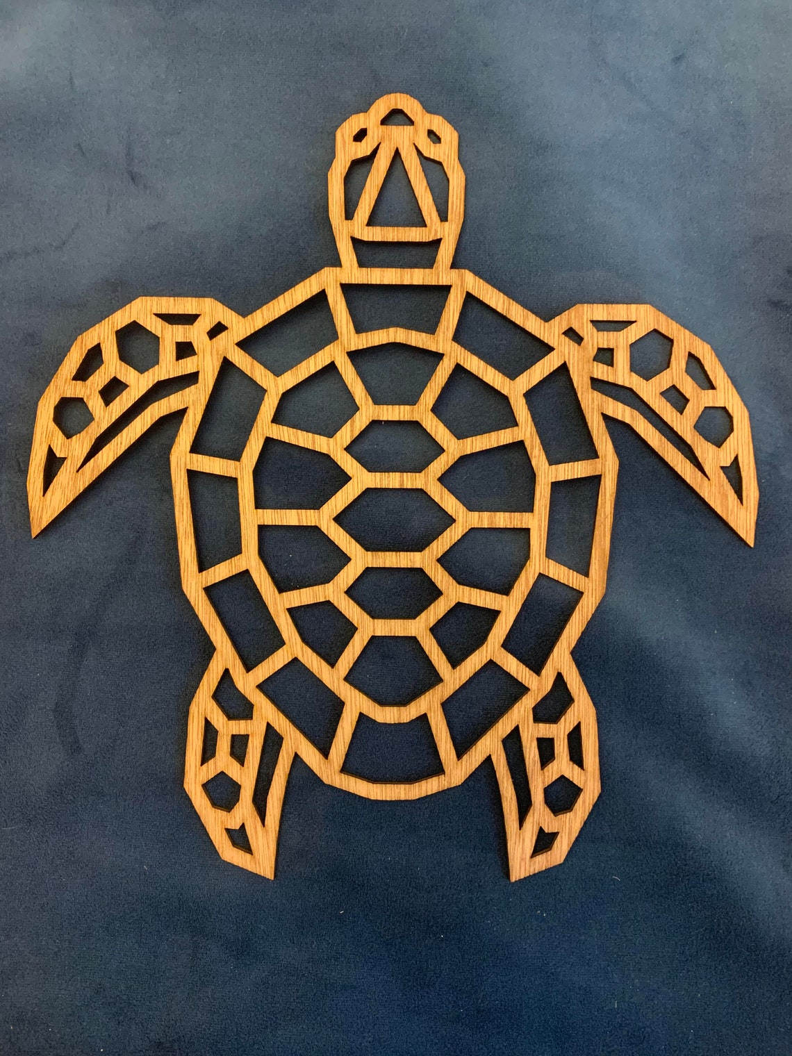 Laser Cut Turtle From Birch Wood Low Poly Art Geometric | Etsy