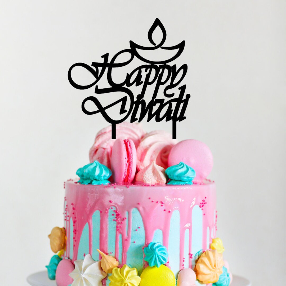 Happy Diwali Acrylic Cake Topper | Festival of Lights | India Event ...