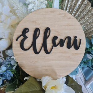 Custom Name Sign Door Sign | Double Layered Name Sign | Acrylic, Timber ...