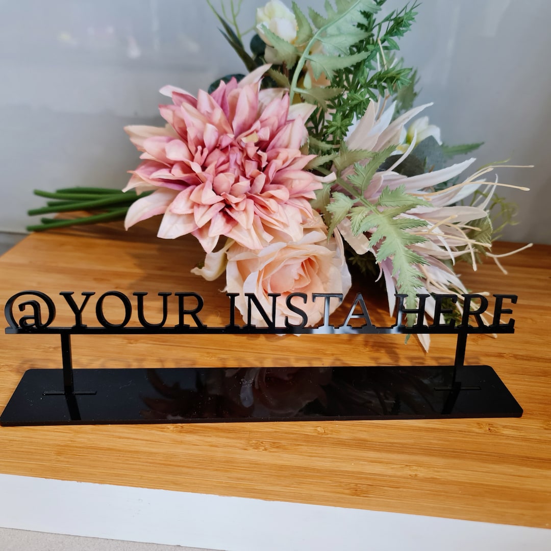 Personalised Hash Tag Sign | Business Logo | Instagram # | Facebook ...