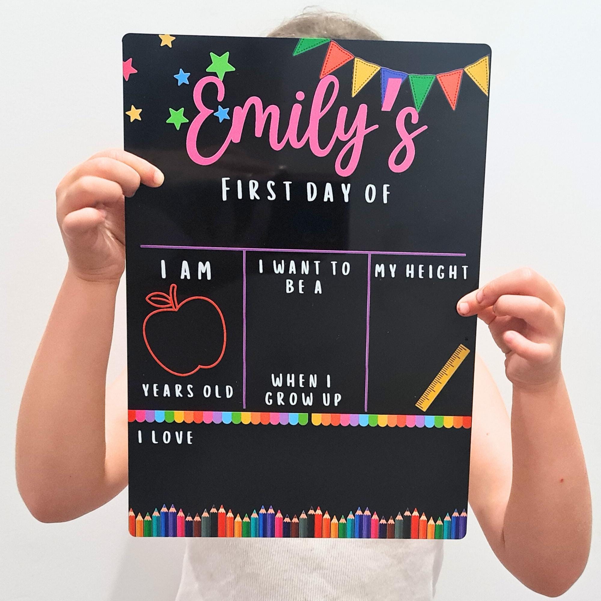 First Day of School Board | Personalised Board | Back to School ...