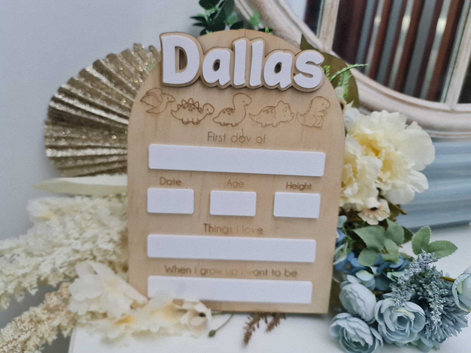 First Day of School Board | Personalised Board | Back to School ...