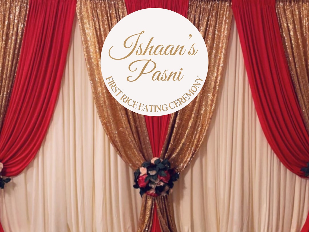 Rice Eating Ceremony Signage | Pasni Ceremony Sign | Annaprashan ...