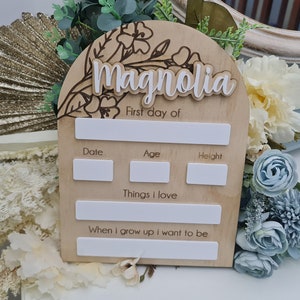 First Day of School Board | Personalised Board | Back to School ...