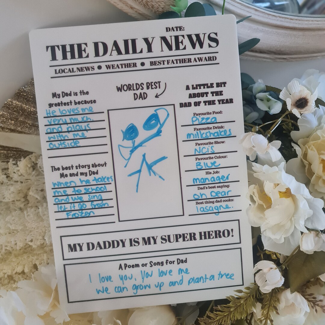 Fathers Day Gift | Dad Board | All About Dad | Fathers Day ...