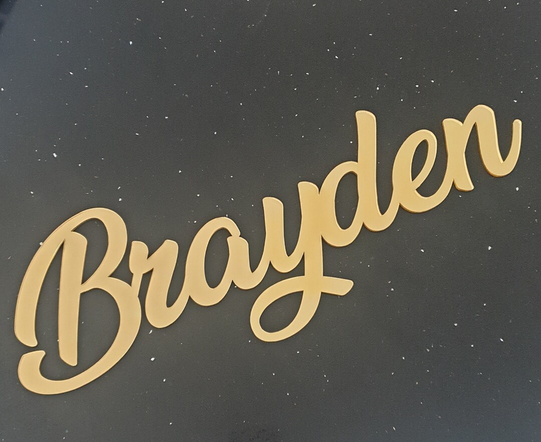 Acrylic Name Wall Sign | Personalised Name | Name Sign | Kids Room ...