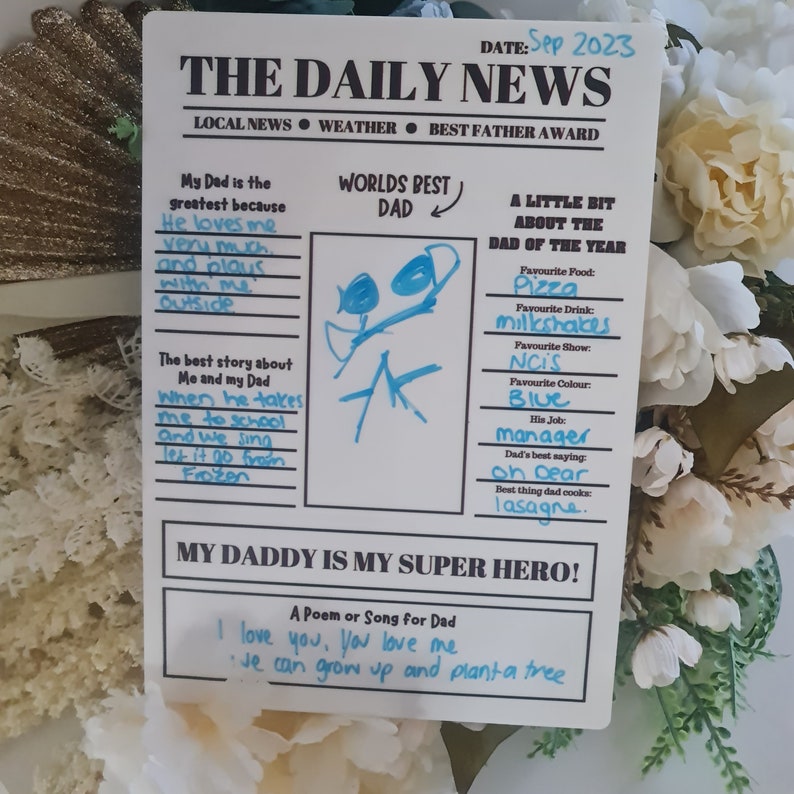 Fathers Day Gift | Dad Board | All About Dad | Fathers Day ...