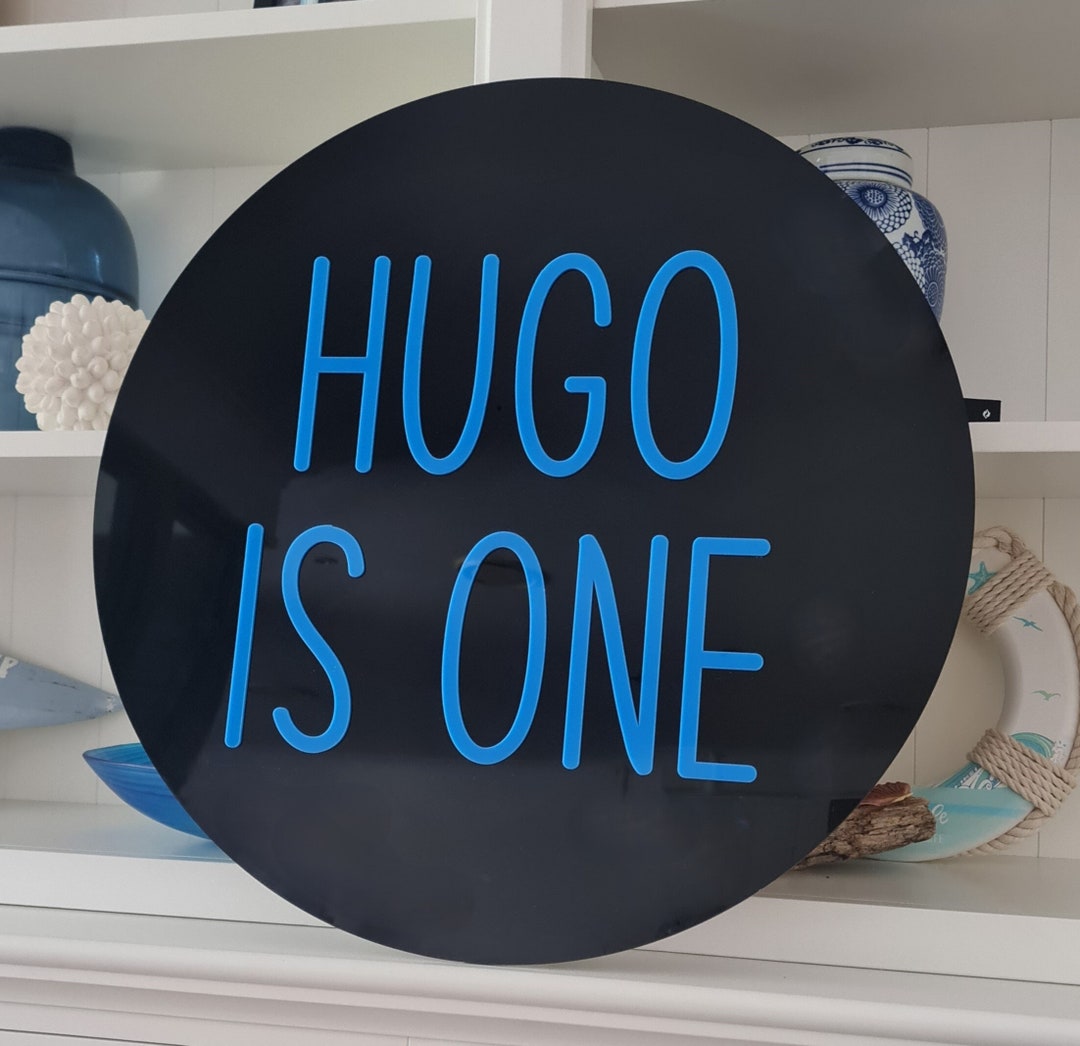 Round Acrylic Sign | Milestone Sign | Bedroom Sign | Back Drop ...