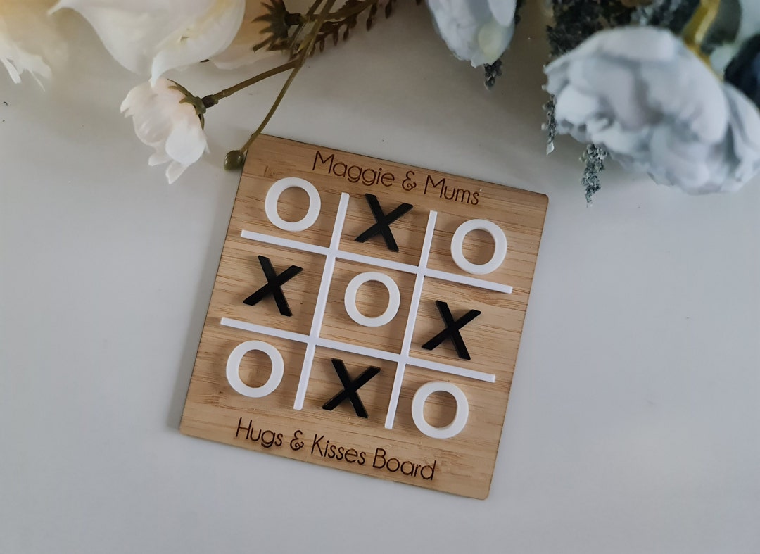 Tic-tac-toe Board Game for Mum or Nan | Mothers Day Gift | Personalised ...