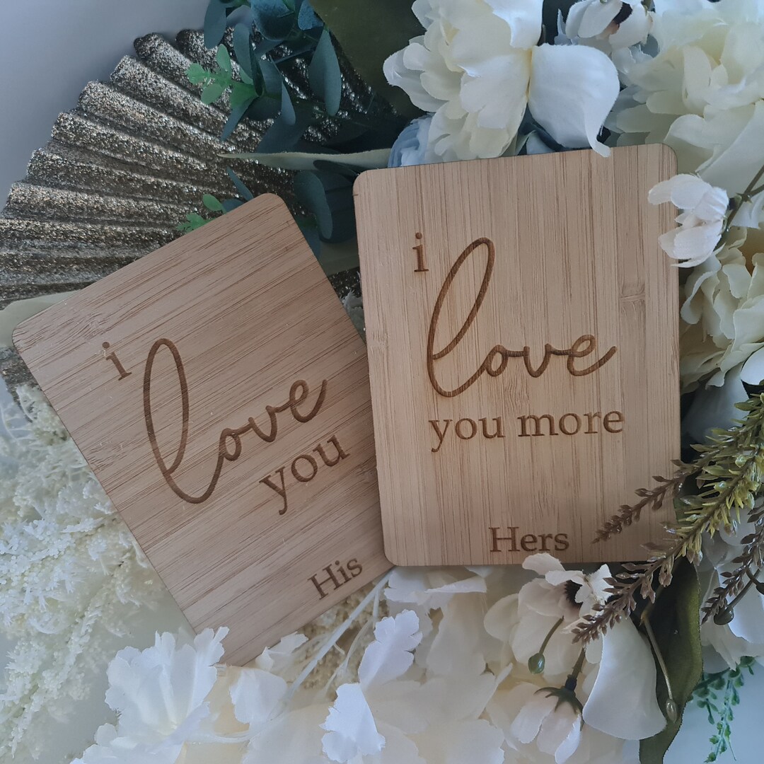 Personalised Vow Holders | Set of 2 | Acrylic Wedding Vow Cards ...