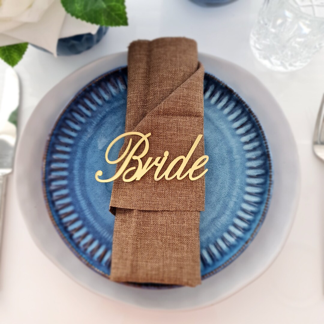 Personalised Acrylic Name Place Seating Cards | Custom Made | Name ...