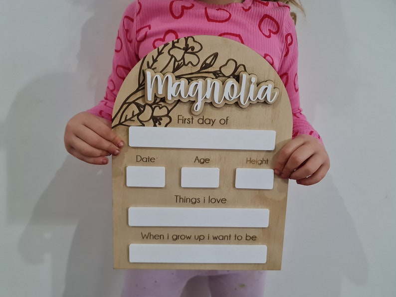 First Day of School Board | Personalised Board | Back to School ...