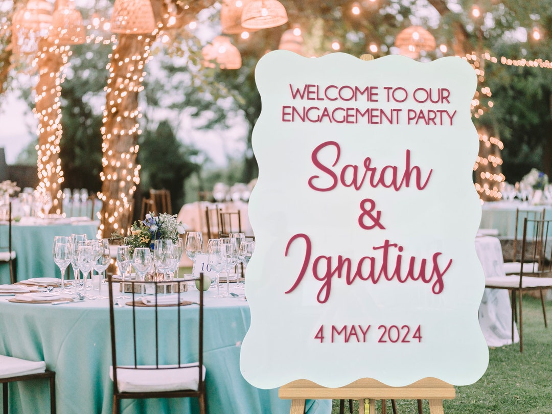 Wedding Welcome Sign | Guest Signage | Acrylic Welcome Sign | Mr & Mrs ...