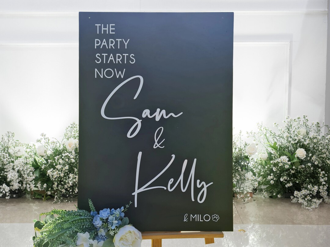 Wedding Welcome Sign | Guest Signage | Acrylic Welcome Sign | Mr & Mrs ...