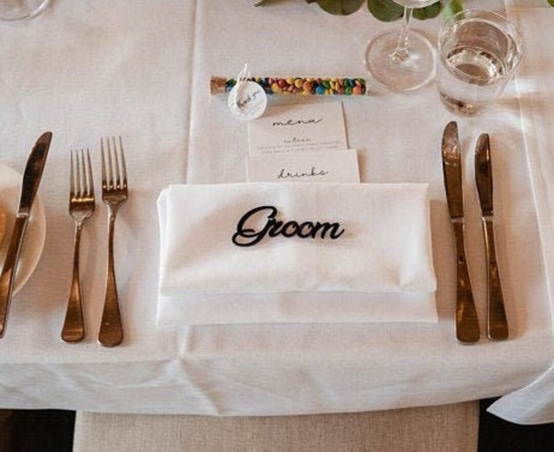 Place Seating Cards | Personalised Acrylic | Custom Made | Place Cards ...