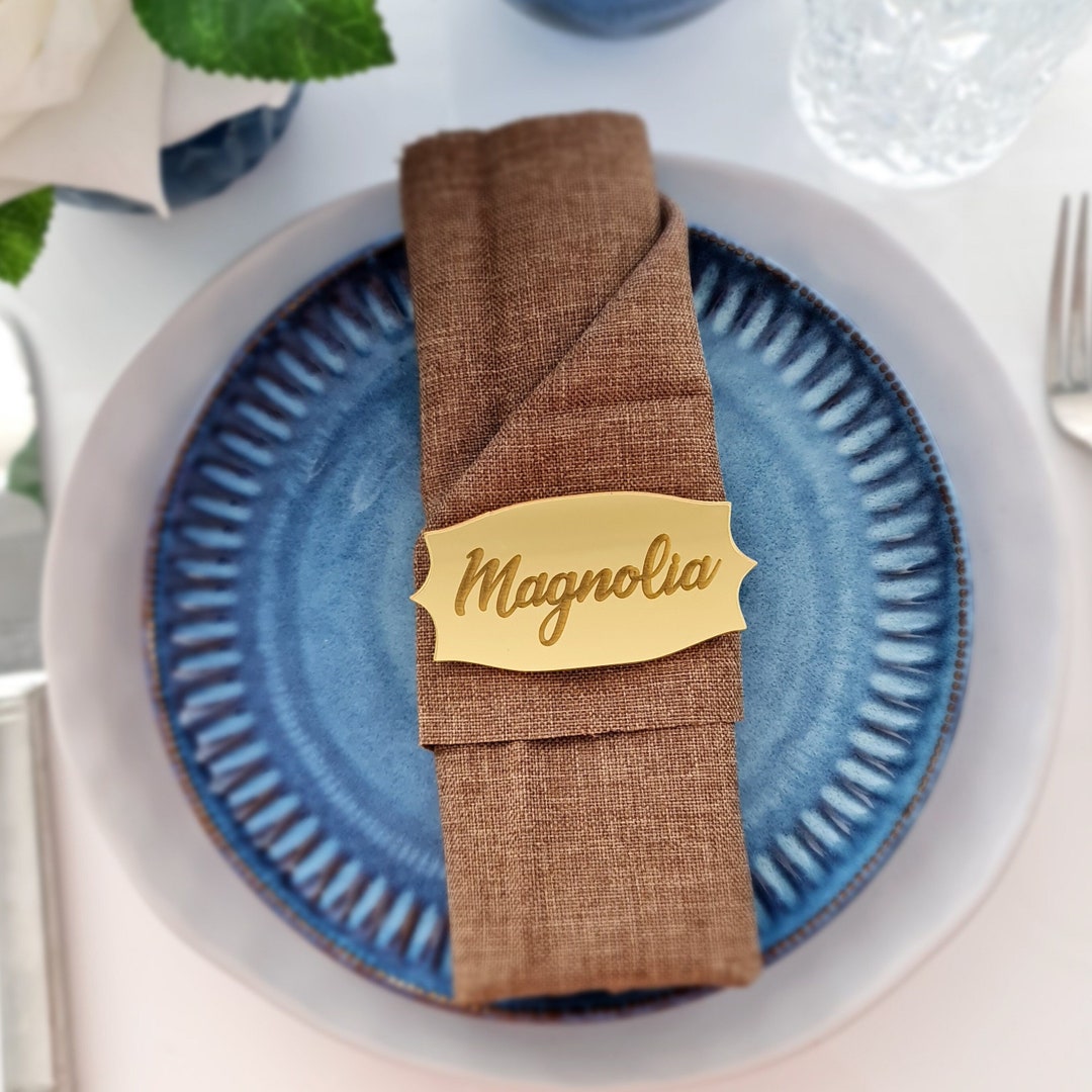 Acrylic Seating Place Cards | Gold Acrylic Name Cards | Seating Plaques ...