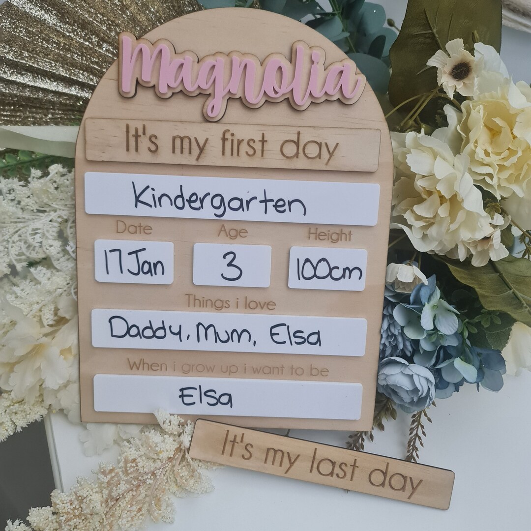 First Day of School Board Personalised Board Back to School School ...