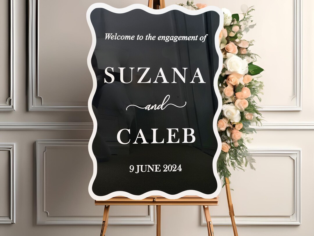 Wedding Welcome Sign | Guest Signage | Acrylic Welcome Sign | Mr & Mrs ...