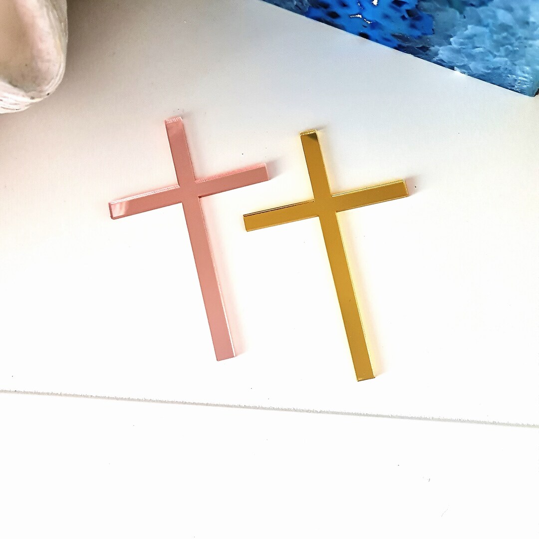 Custom Acrylic Cake Topper Cross | Birthday | Baptism | Wedding ...