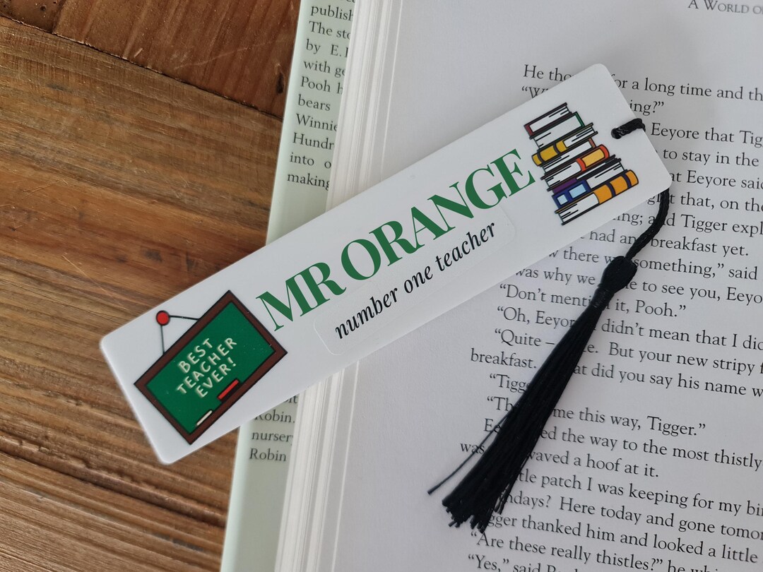 Personalised Acrylic Teacher Bookmark – Custom UV Printed Gift for ...
