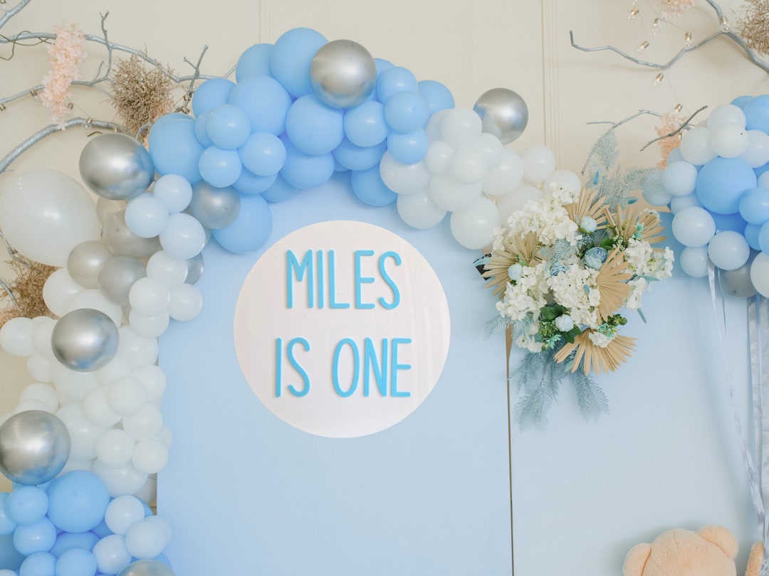 Double Layer Round Acrylic Birthday Sign | 1st | Milestone Sign ...