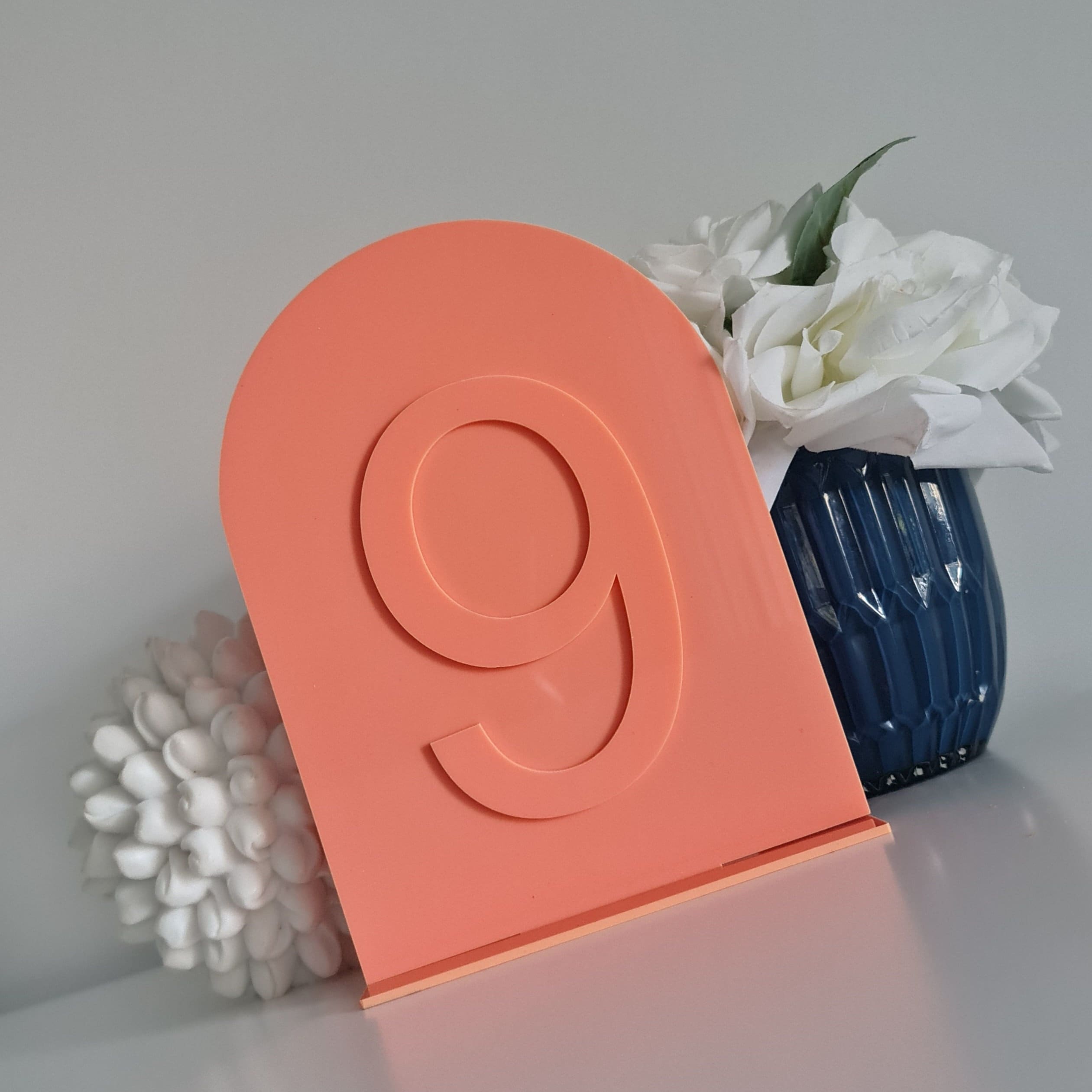Arch A5 Table Numbers | Table Numbers | Acrylic Table Numbers | Table ...
