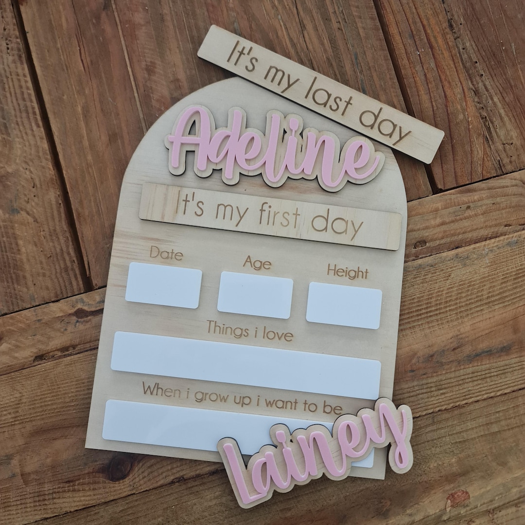 First Day/last Day of School Board | Personalised Board | Back to ...