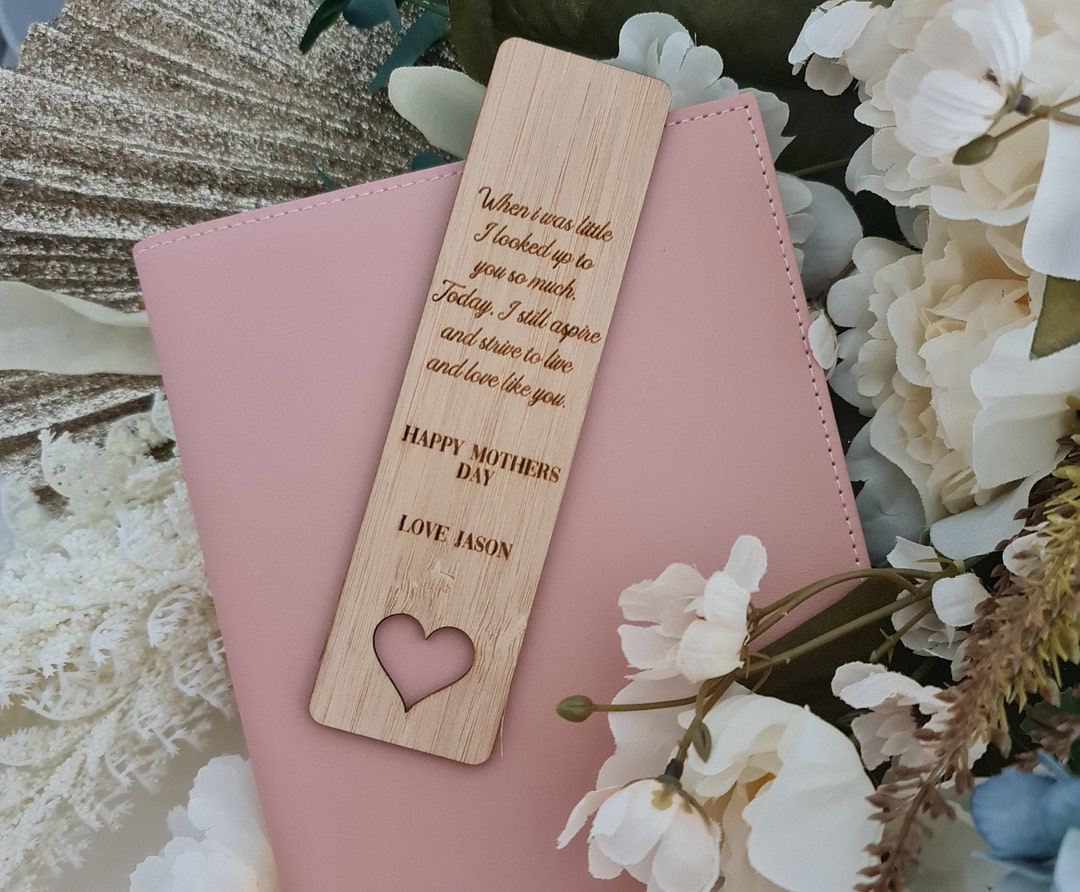 Wooden Mothers Day Bookmark | Personalised Bookmark | Custom Nanna ...