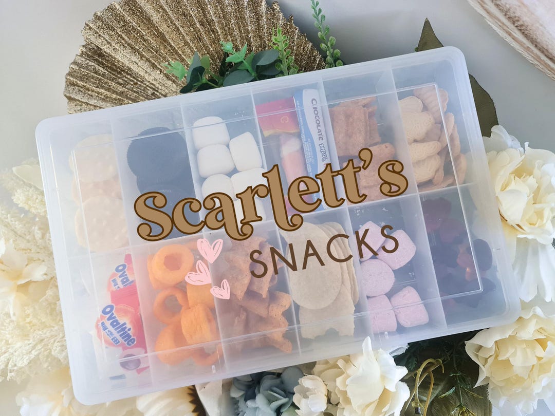 Personalised Snack Box: UV Printed 12-compartment Travel Box - Etsy