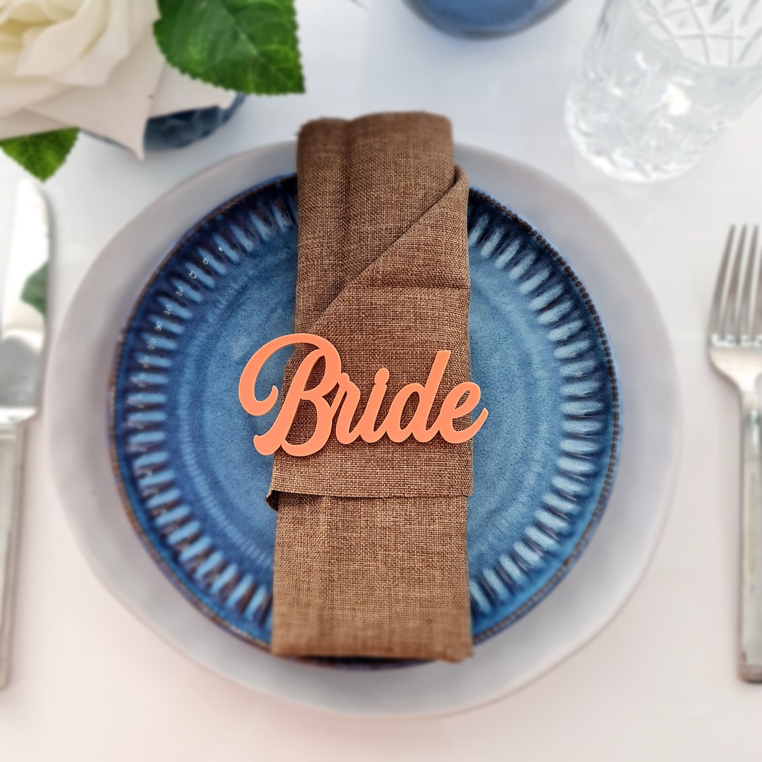 Personalised Acrylic Name Place Seating Cards | Custom Made | Name ...