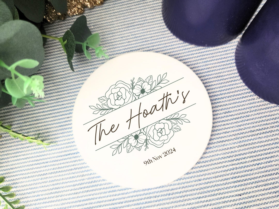 Acrylic Coaster Cards | Laser UV Printed | Personalised | Place Cards ...