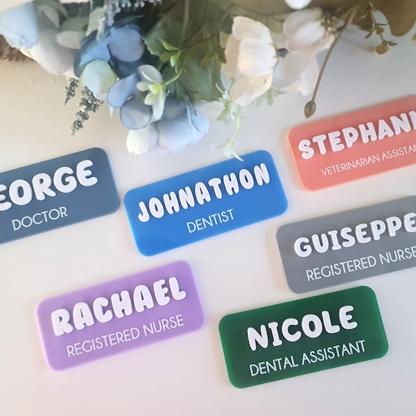 Name Badge - Etsy