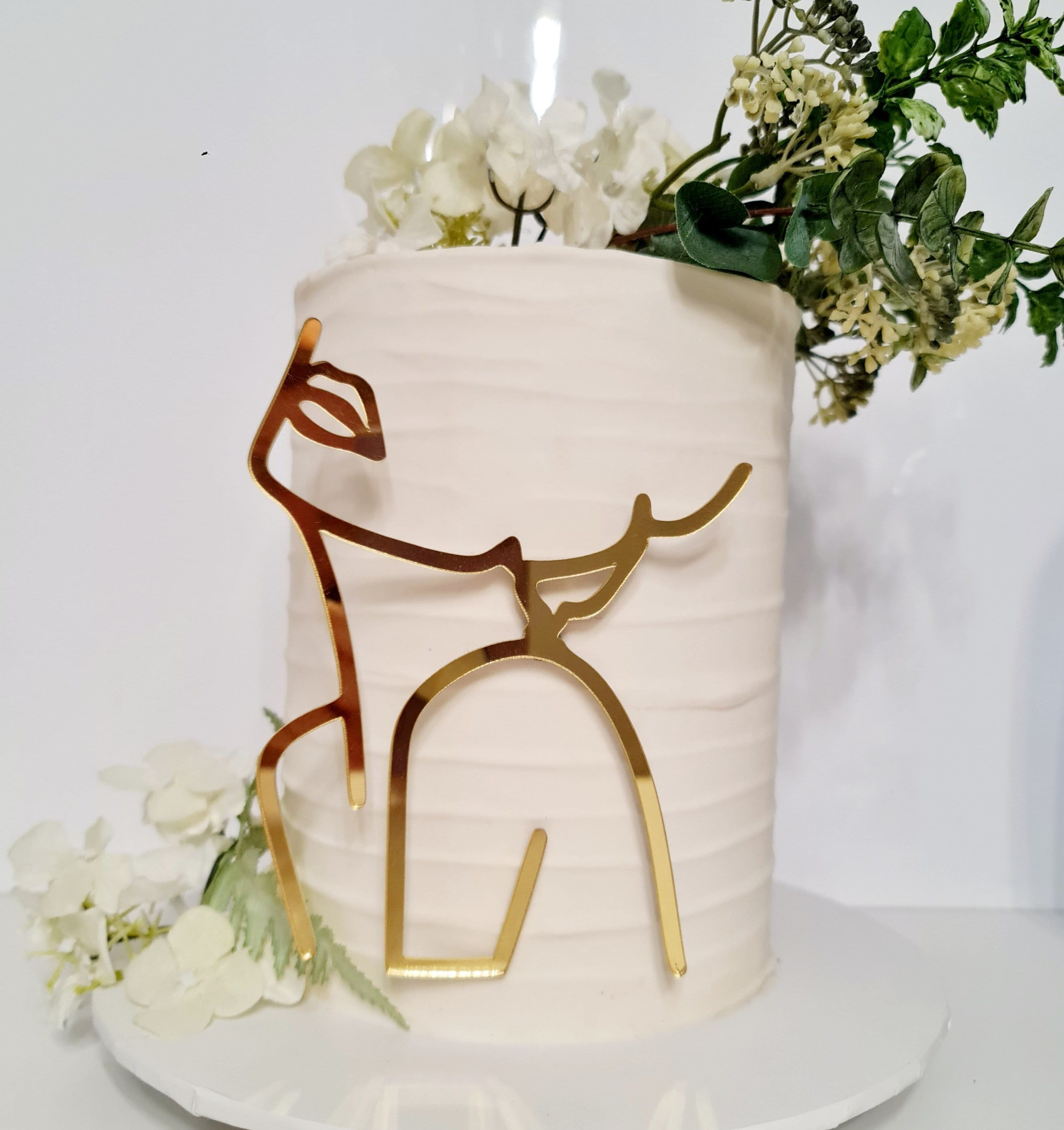 Acrylic Woman Line Art Cake Topper | Custom Cake Decor - Etsy