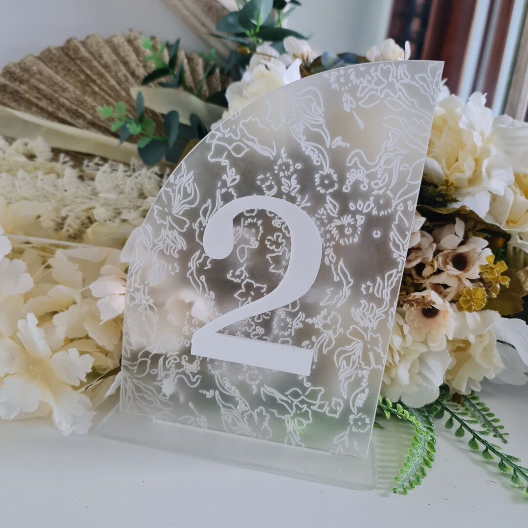 A5 Table Numbers Table Numbers Acrylic Table Numbers Table Number ...