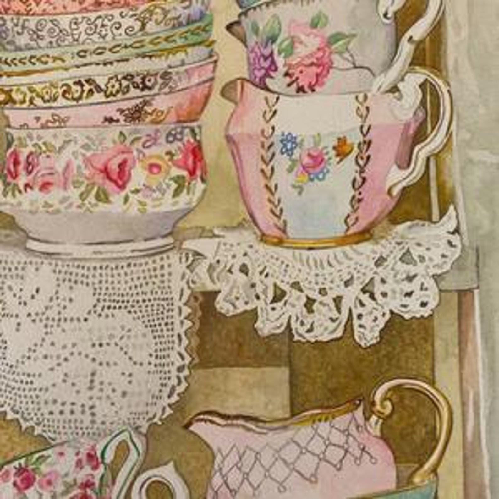 Vintage Creamer Collection ~ Original Watercolor Painting ~ SOLD ...