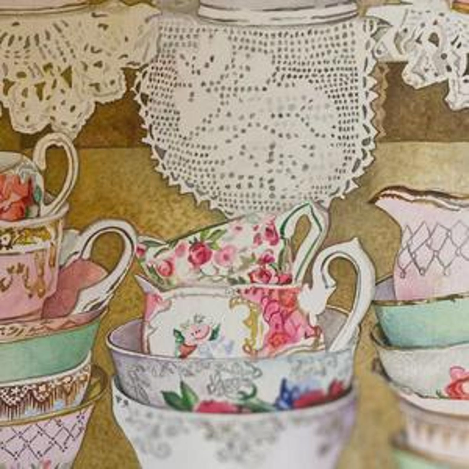 Vintage Creamer Collection ~ Original Watercolor Painting ~ SOLD ...