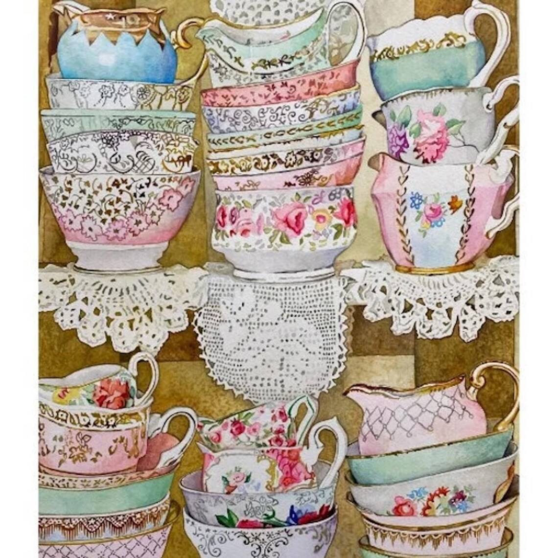 Vintage Creamer Collection ~ Original Watercolor Painting ~ SOLD ...