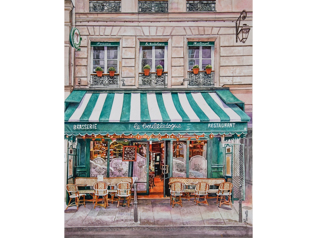 Parisian Cafe Print
