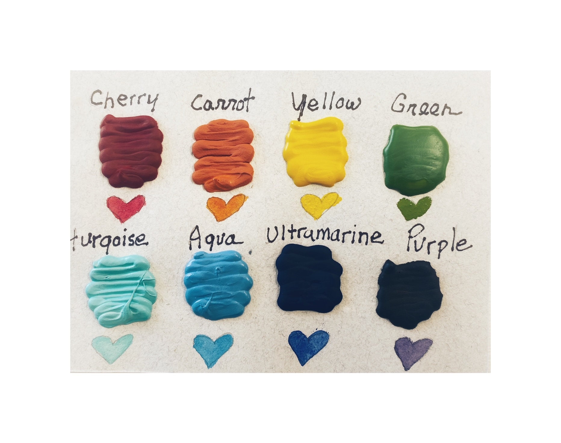 Watercolor Dot Cards Watercolor Samples Paint Sample Dot - Etsy