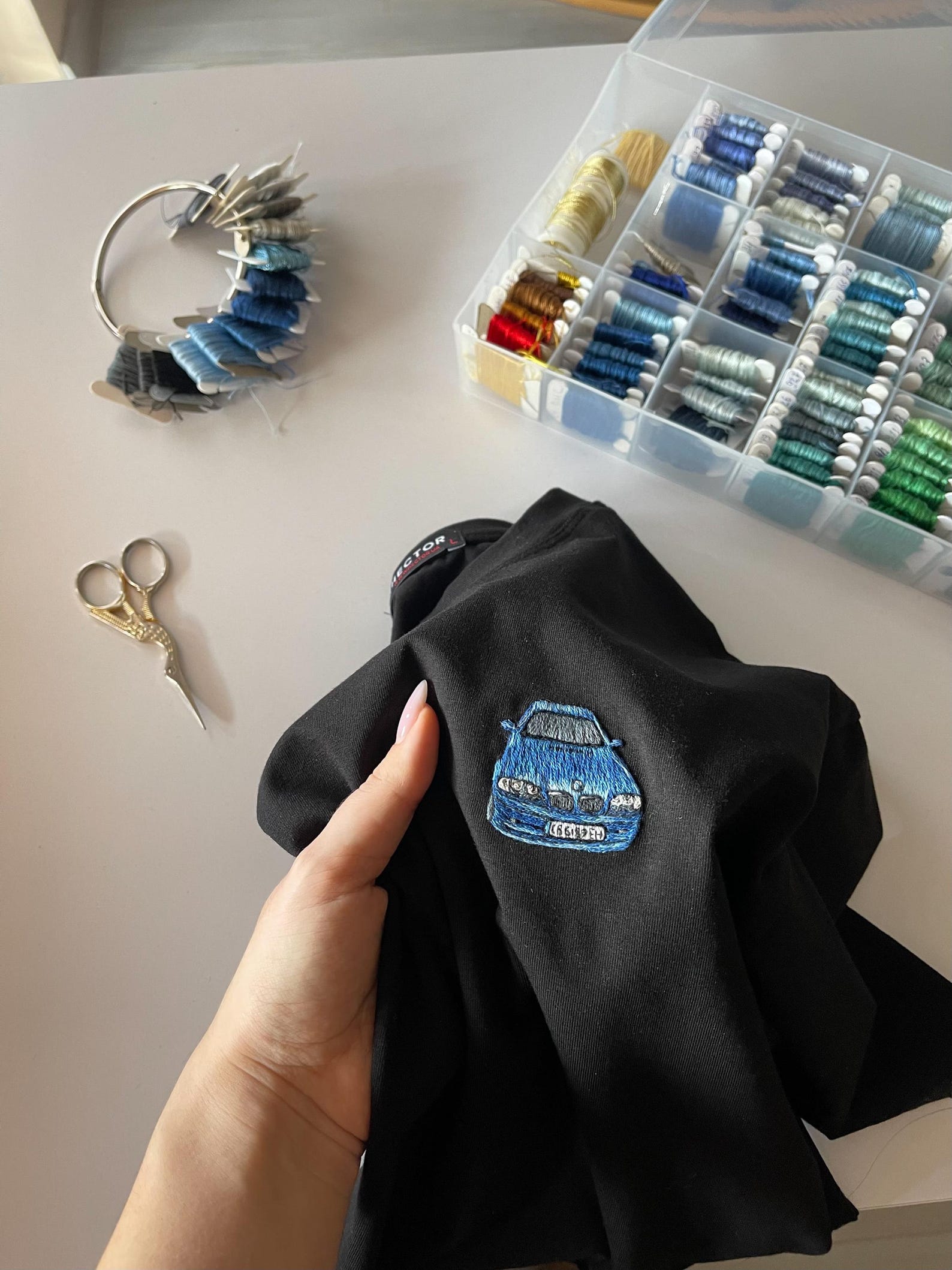 Custom Motorcycle Embroidery From Photo – Personalized Bike Portrait ...