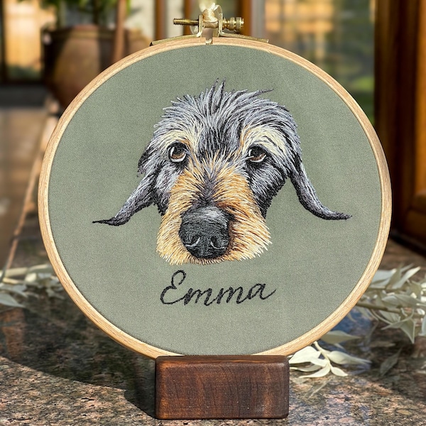 Dog Face Embroidery - Etsy