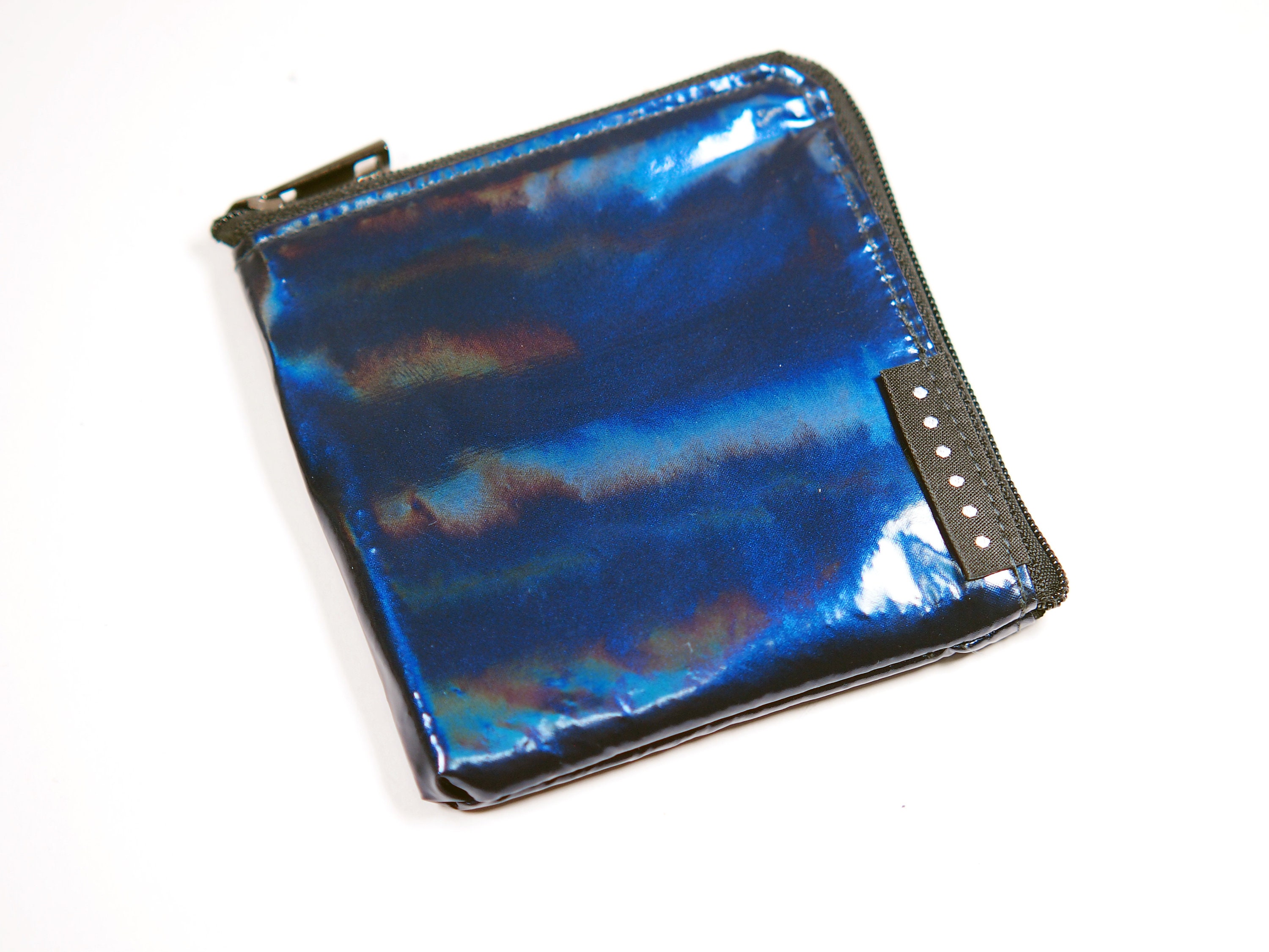 Holographic Metallic Half Zip Wallet Zip Wallet Card Wallet | Etsy